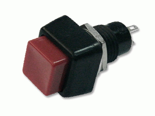 PULSADOR PANEL NA CUADRADO ROJO 1A - Comercial Victronics