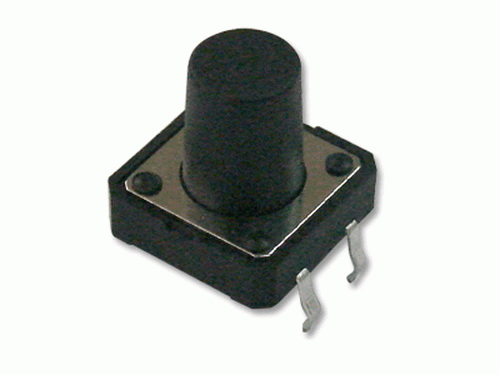 TACT SWITCH PCB 12mm H9mm 4T (10u) - Comercial Victronics